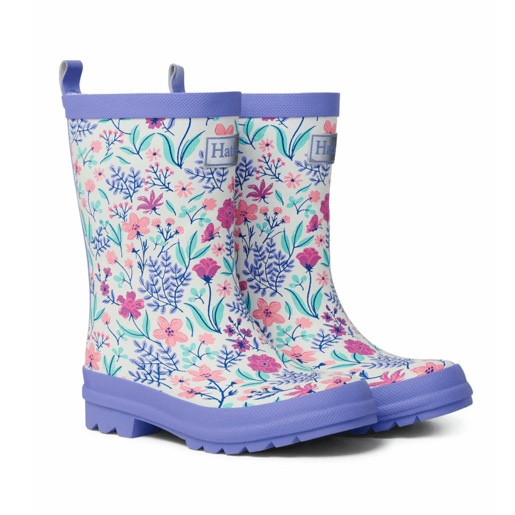 HATLEY Matte Kids Rain Boots | Wild Flowers – Lupipop