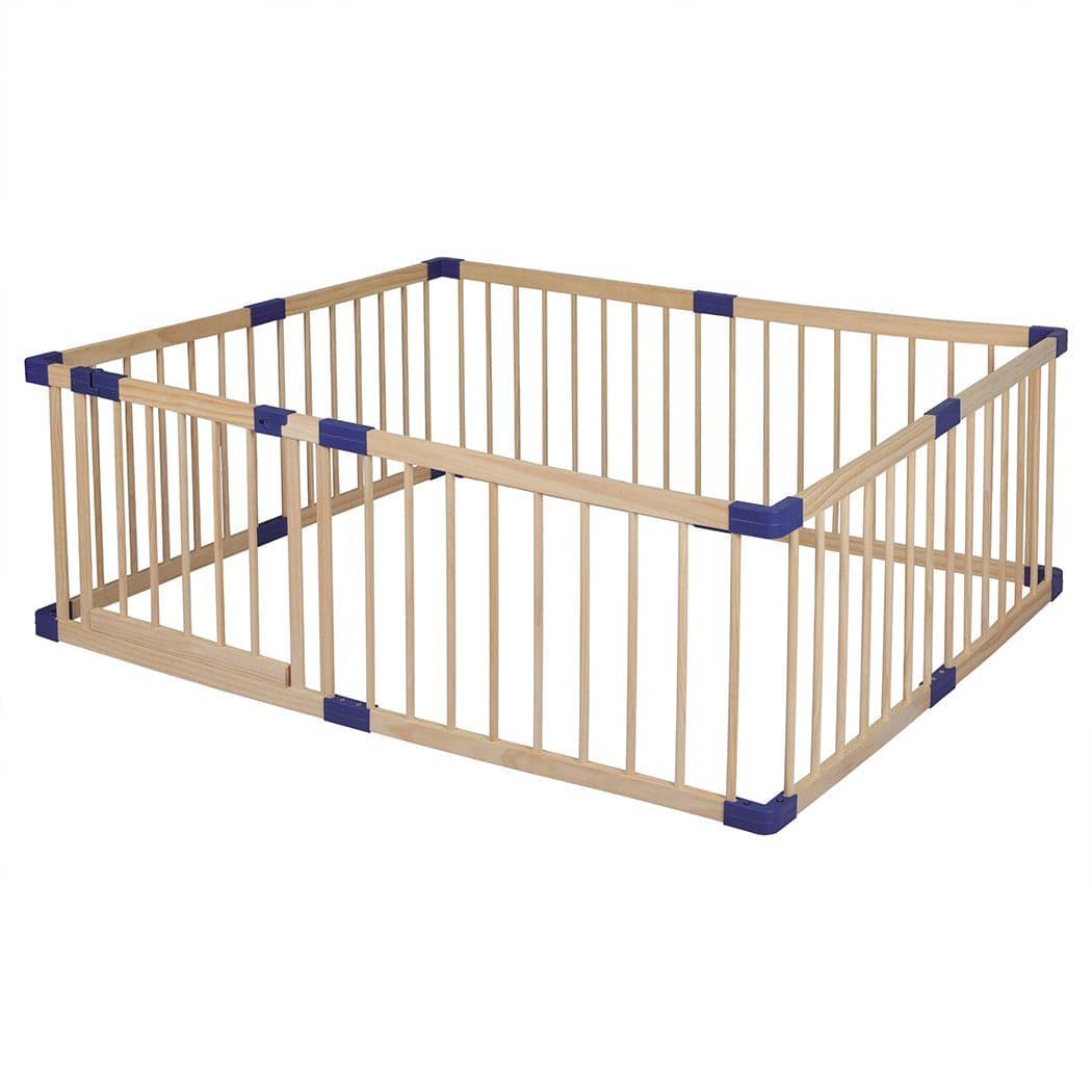 Wooden Playpen Premium Pine Wood Medium Size – Lupipop